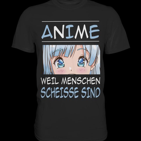 Shirts | Anime Because People Are Crazy Baka Kawaii Saying Manga Tshirt ...